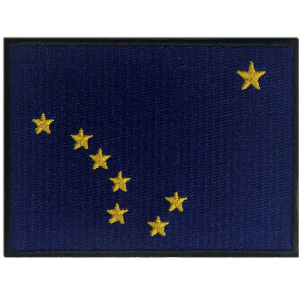 Alaska State Flag Embroidered Emblem Iron On Sew On AK Patch | Wish