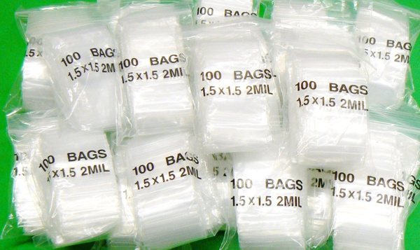 2500 Ziplock Bags Clear 2 Mil Reclosable Zip Lock Baggies 1.5"x1.5 ...