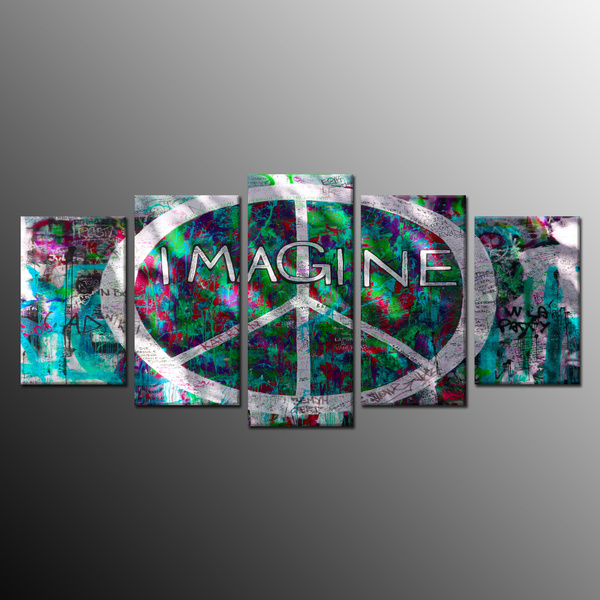 5 Panels Abstract Home Decor Canvas Prints Oil Painting Wall Art ...