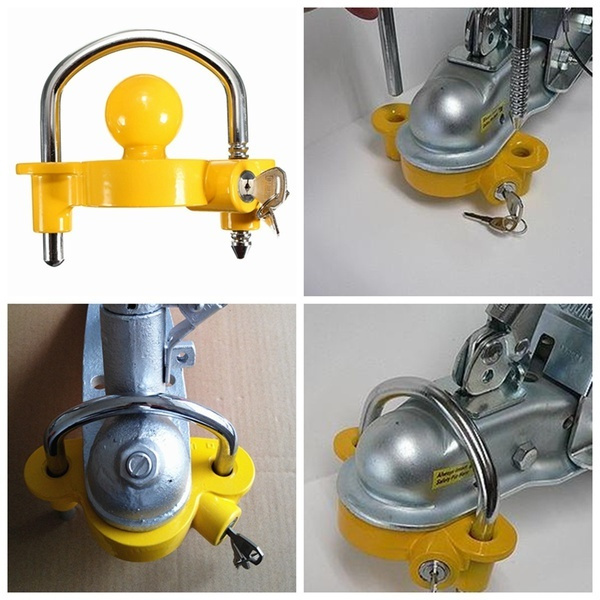 OL 50mm Tow Ball Hitch Lock Coupling Security Trailer Coupling Hitch ...