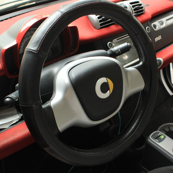 Car Steering Wheel Center Badge Sticker Emblem Decal for Mercedes Smart ...