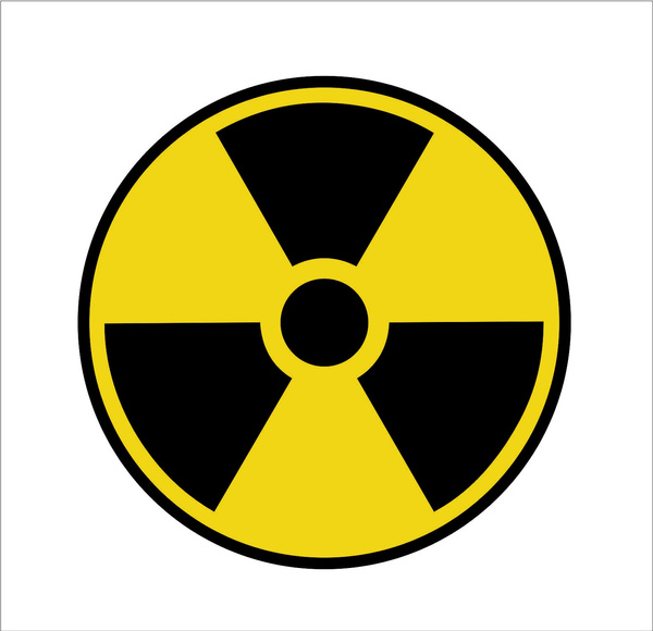 2PCS Nuclear Radiation Sign Warning Symbol Bio Hazard Sticker NUKE ...