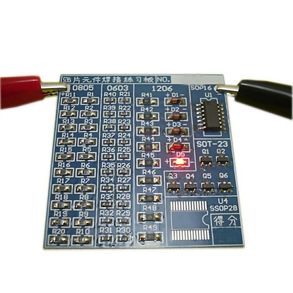 SMT SMD Component Welding Practice Blue PCB Board Soldering Solder DIY ...