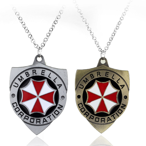 New Style Resident Evil Necklace Red Umbrella Corporation Pendant ...