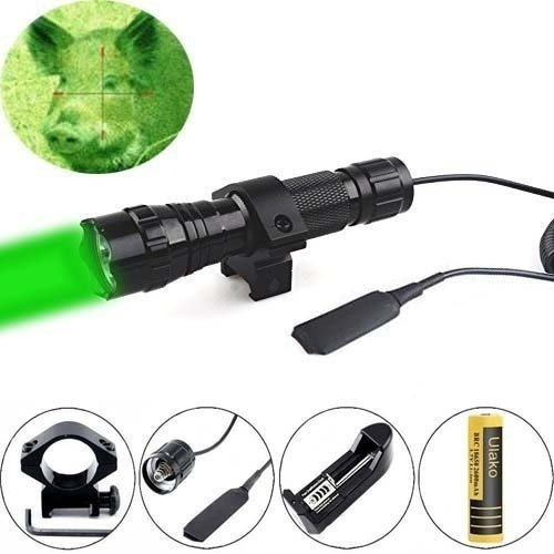 Ulako Green light LED Coyote Hog Pig Varmint Predator Hunting Light ...