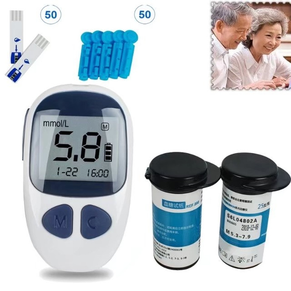 Digital Handheld Glucose Monitor Diabetes Test Meter Monitor Kit With ...