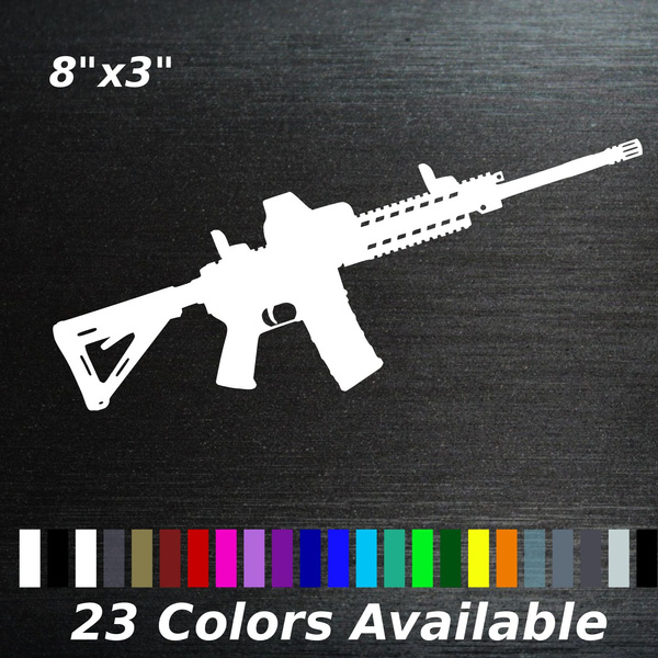 AR-15 Decal sticker Assault rifle | Wish