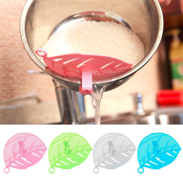 Leaves Shape Kitchen Rice Washing Sieve Drainer Filter Rice Strainer | Wish