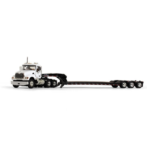 Mack Granite With Tri Axle Lowboy Trailer White 1/64 Diecast Model by ...