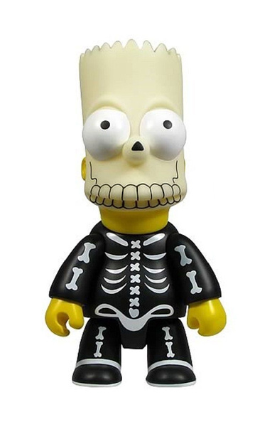 The Simpsons Bart Mania 3" Qee Keychain, Skull Bart | Wish