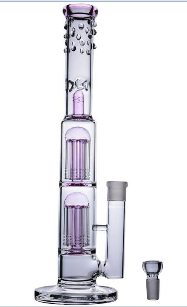 Black Double Chambered diffuser Arm Tree Glass 18mm Jiont water pipes ...