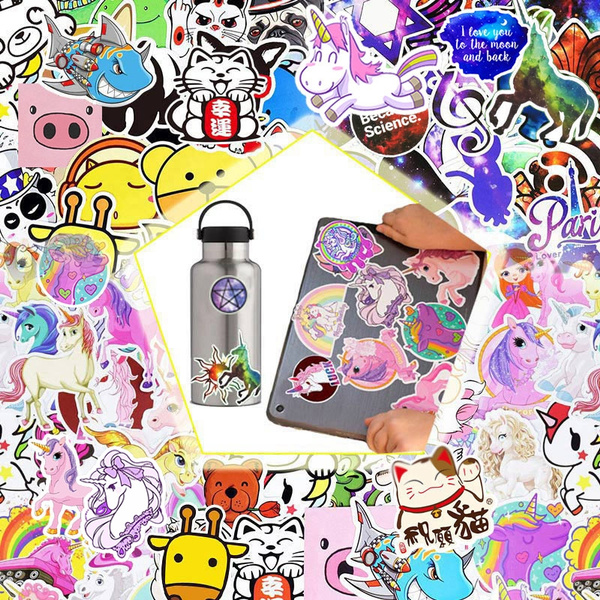 Cute Girls Waterproof Stickers Bomb Laptop Water Bottle Luggage ...