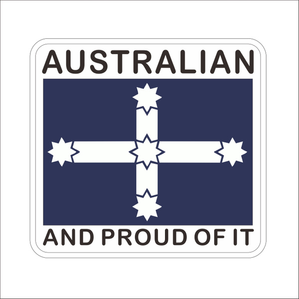 2PCS Australian and Proud of It Vinyl Car Bumper Window Door Fridge ...