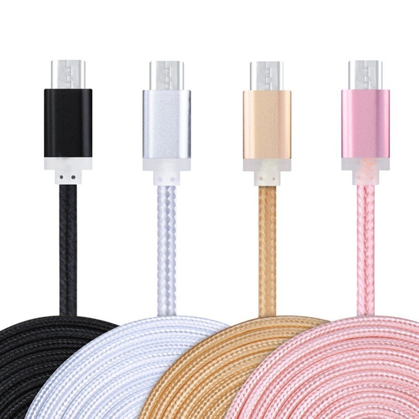 Micro USB Cable fast charging cable Extra Long Nylon Braided Hi-Speed ...