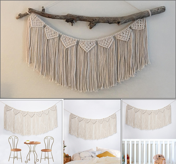 Macrame Banner Wall Hanging, Macrame, Hand Made Macrame, Macrame Gift ...