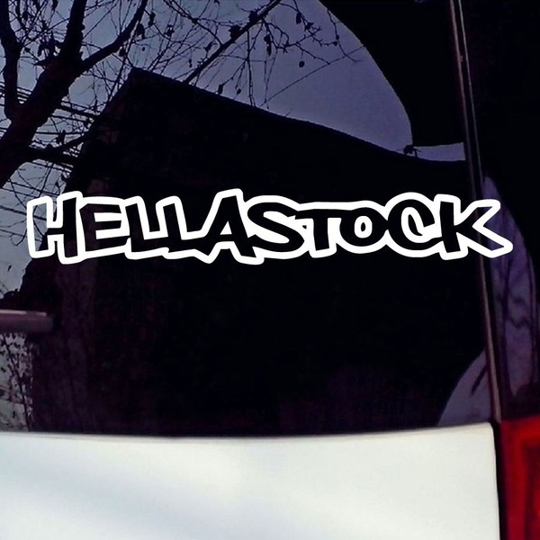 Hot Hellastock Hella Stock JDM Vinyl Car Truck Decal Decals Sticker ...