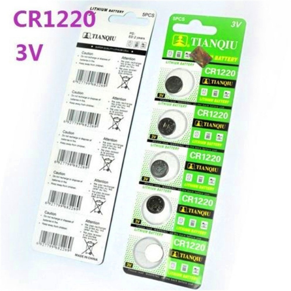 3V CR1220 DL1220 ECR1220 3 Volt Button Coin Cell Battery for watch toy ...