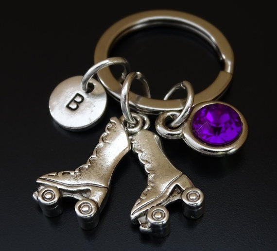 Personalized，Roller Skate Keychain, Custom, Roller Skate Charm, Roller ...
