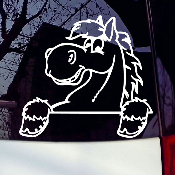 New Fashion Cute Equestrian Family Vinyl Car Truck Window Sticker Decal ...