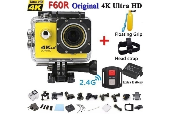 [Floating Grip+Head Strap]Action Sports Camera Mini 30-Meter Waterproof ...