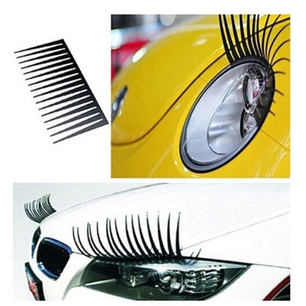 Black 3D Eyelash Car Stickers Cars Cool Accesories | Wish