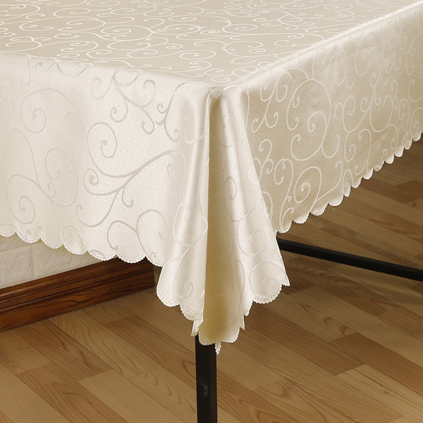 All Size Jacquard Pinted Flower Tablecloth Pattern Checked Tableclothes ...