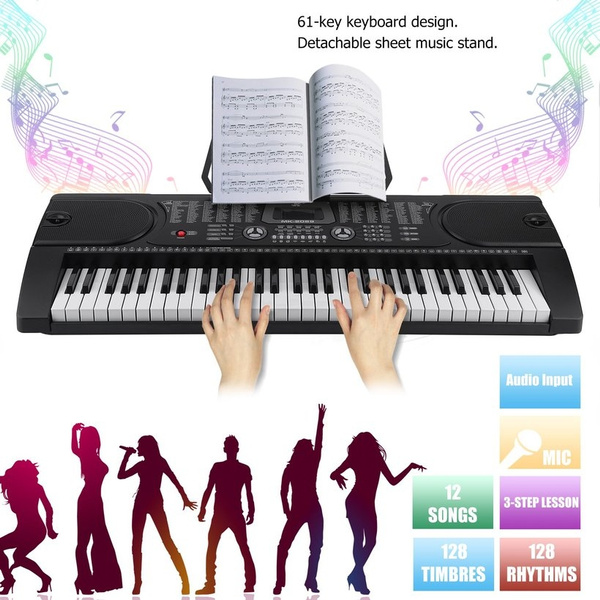 BR Multi-Function Digital Piano Organ With Microphone Bracket Musical ...