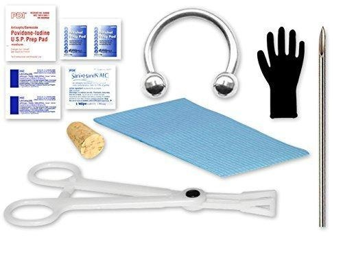 Single Septum Piercing Kit Includes:1- Cork 1 - 14g Needle 1 - 14g ½ ...