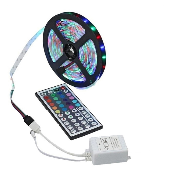 LED Light Strip, 5M/16.4 Ft SMD 3528 RGB LED Backlight Strip Kit with ...