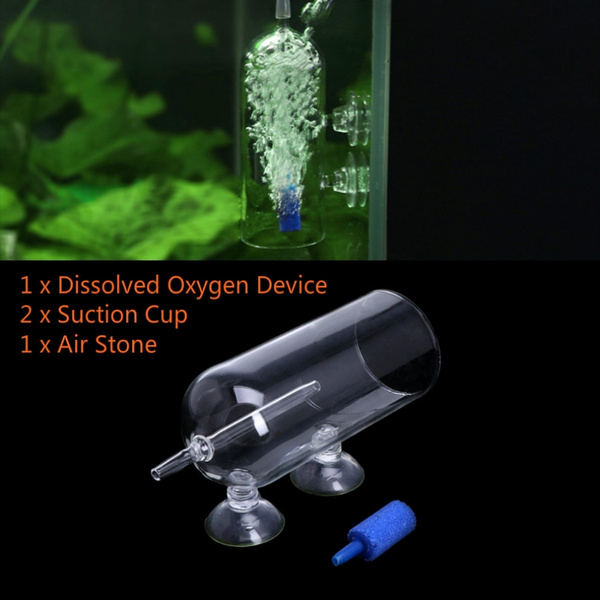 1 Set Aquarium Glass CO2 Diffuser Bubble Air Stone Purge Oxygen ...