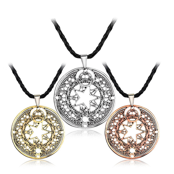 Japan Anime Card Captor Necklace Cardcaptor Magic Circle Necklace Colar ...