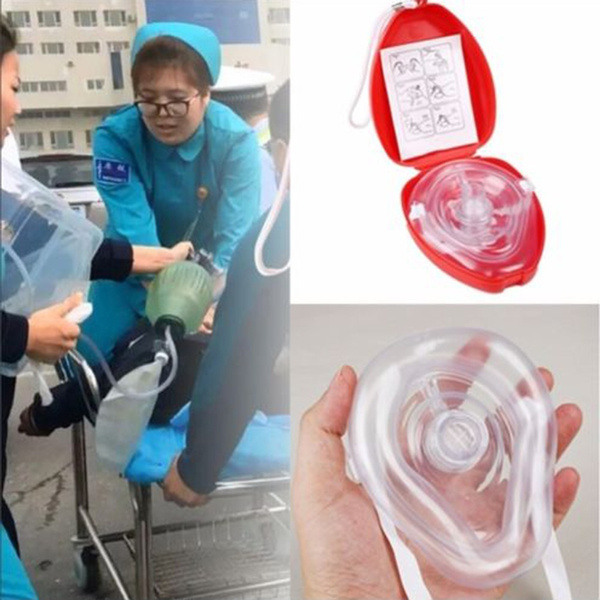 Elastic Strap CPR Breathing Mask Resuscitator Rescue Mask Face-Mask ...