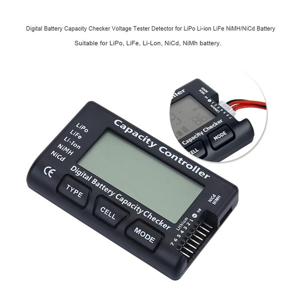 Portable Battery Capacity Voltage Checker Tester For LiPo Li-ion LiFe ...