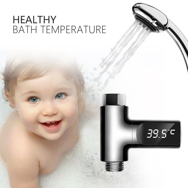 2018 LED Digital Shower Temperature Display Water Thermometer Monitor ...