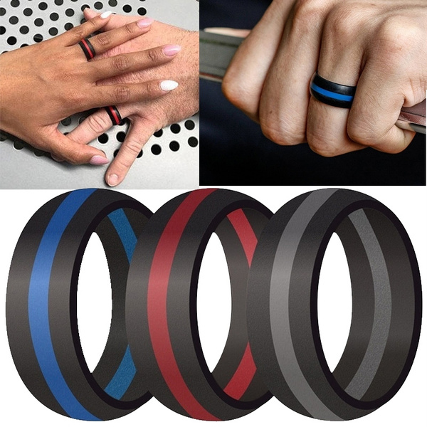 Silicone Rubber Ring Silicone Wedding Ring 8-12 | Wish