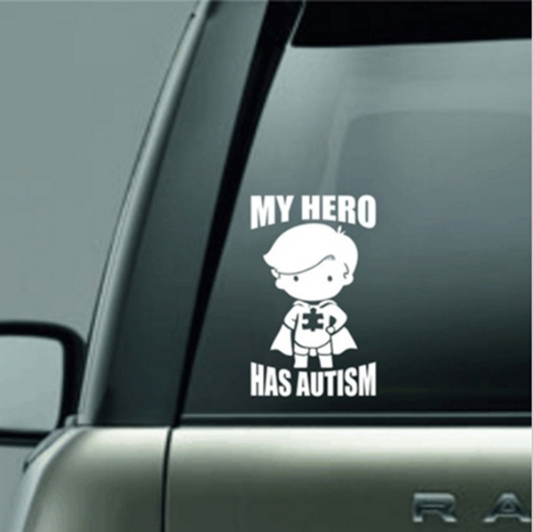 MY HERO HAS AUTISM Decal Sticker for Car/truck/laptop Decals | Wish