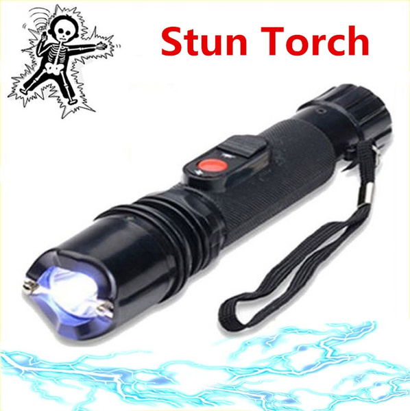 Stun LED Flashlight Stun Gun Self-Defense Defend Yourself Rechargeable ...