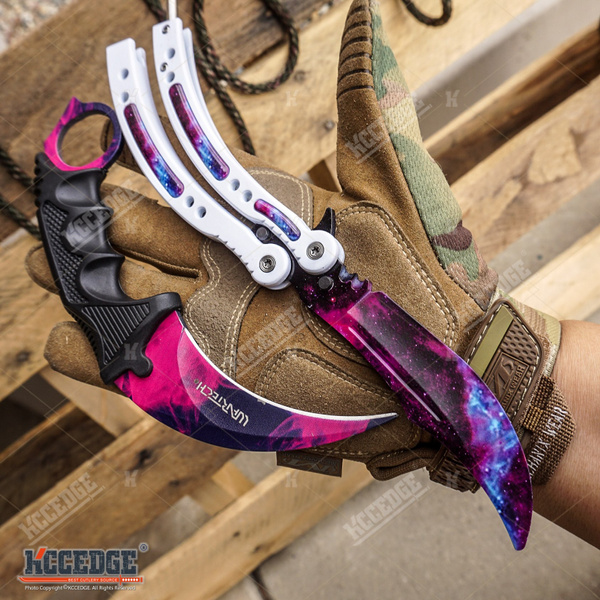 USA SELLER USA STOCK 2PC Set CSGO Practice Balisong Butterfly Non Sharp ...