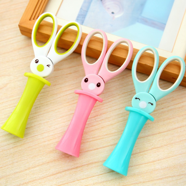 New Rabbit Children Scissors Multipurpose Office Scissors Stainless ...