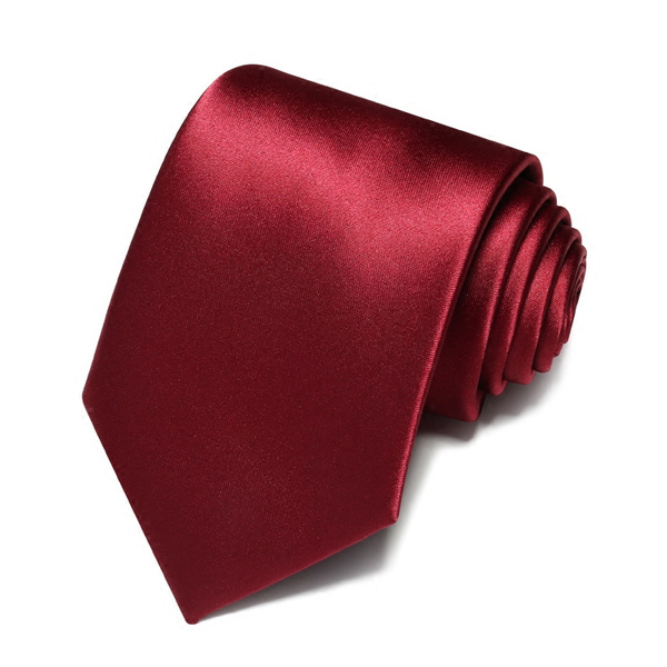 Fashion Mens Ties Solid Neckties 8cm Classic Red Ties for Men Formal ...