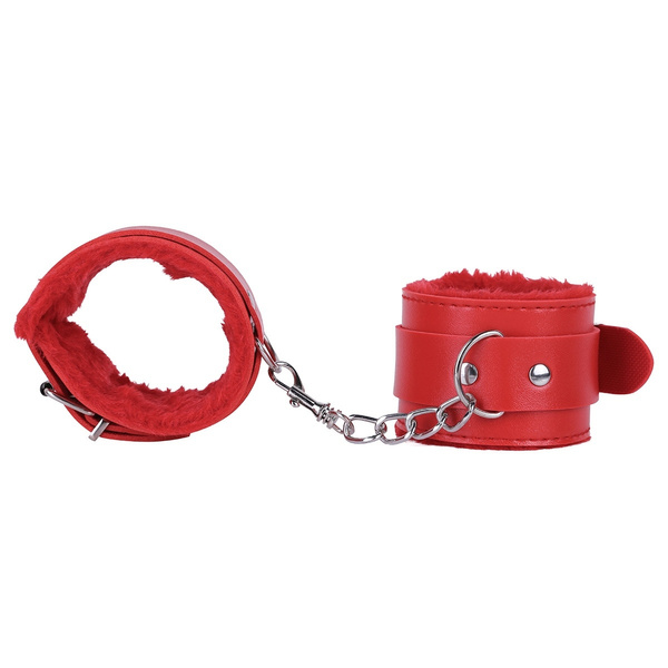 4 Colors Adult Night Party Games Metal Plush Furry Fuzzy Wrist Ankle ...