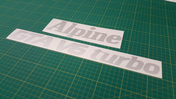 2PcsRenault Alpine GTA V6 Turbo Tailgate Decal Sticker Graphic ...
