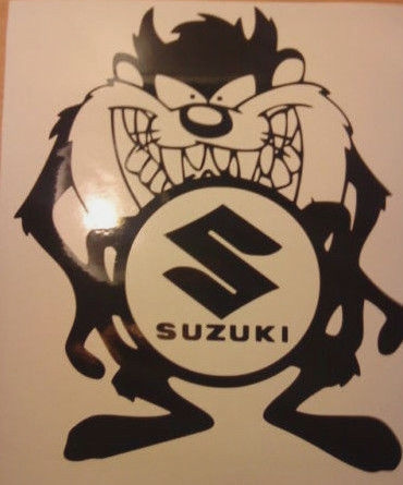 2Pcs/Pair taz motorbike car van vinyl car sticker rear window side ...