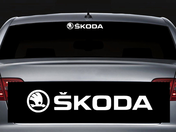 For SKODA - REAR SCREEN CAR DECAL STICKER ADHESIVE - FABIA OCTAVIA ...