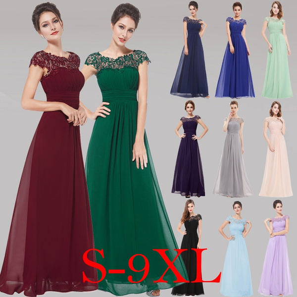 Ever Pretty Women Elegant Lacey Evening Bridesmaid Formal Prom Full ...