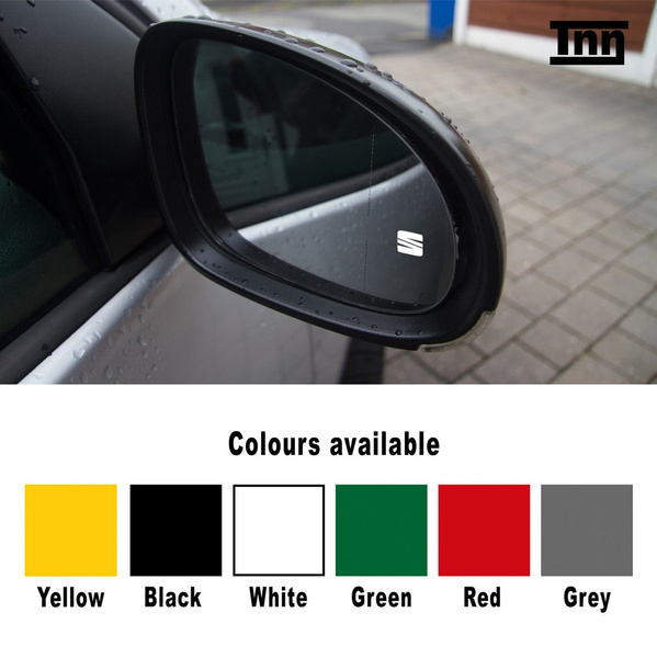 Seat Leon Cupra Ibiza Altea Toledo Mirror Sticker Vinyl Decal Etch x2 ...
