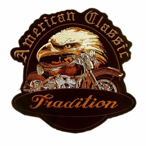 Iron On Eagle Patches For Clothes Jacket Back Custom Embroider ...