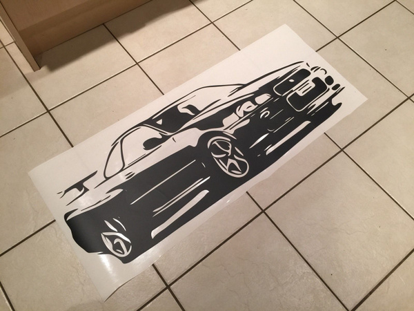 Nissan Skyline R34 GTR Massive JDM Wall Art Vinyl Sticker | Wish
