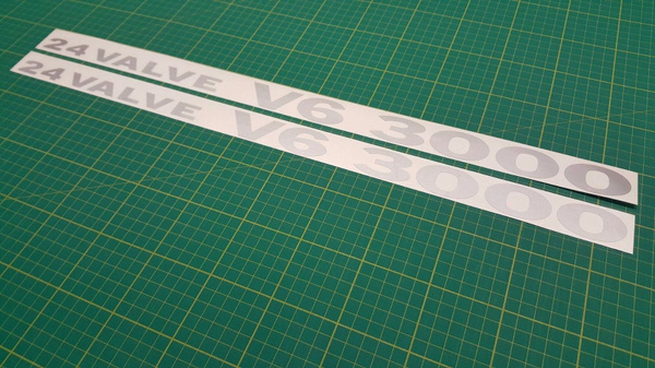 2Pcs/Set Mitsubishi Shogun Pajero 24 Valve V6 3800 decals stickers ...