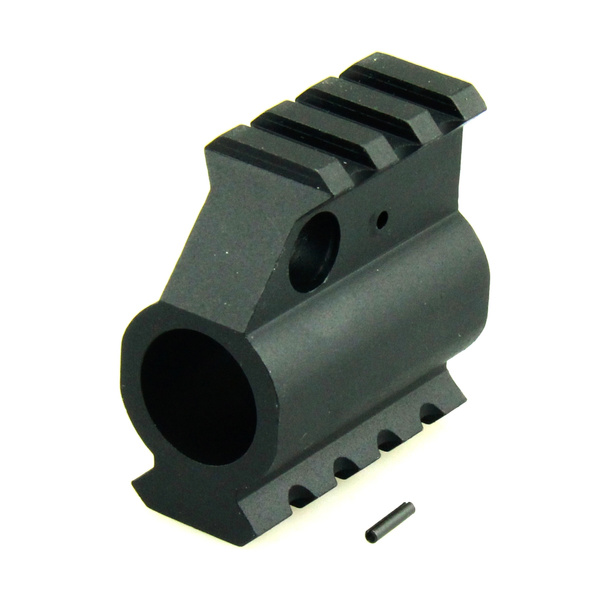 HEIGHT Profile Aluminum Rail Height Gas Block + Roll PIn .750 .223/5.56 ...